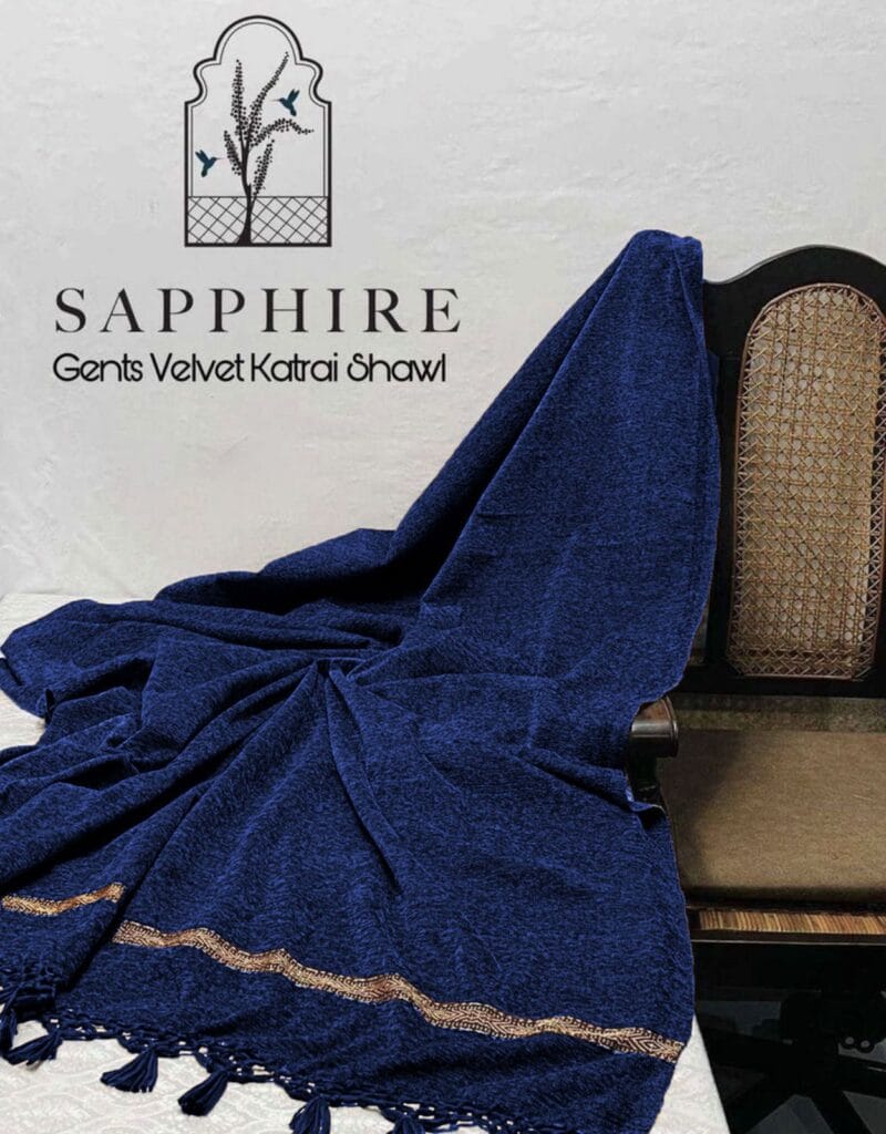 Sapphire Luxury Collection Velvet Shawl Wool - Oye Ji