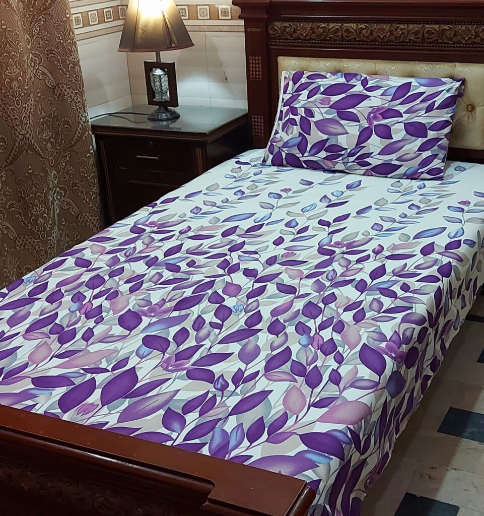 Bed Sheet Design Crystal Single 3D Style - Oye Ji