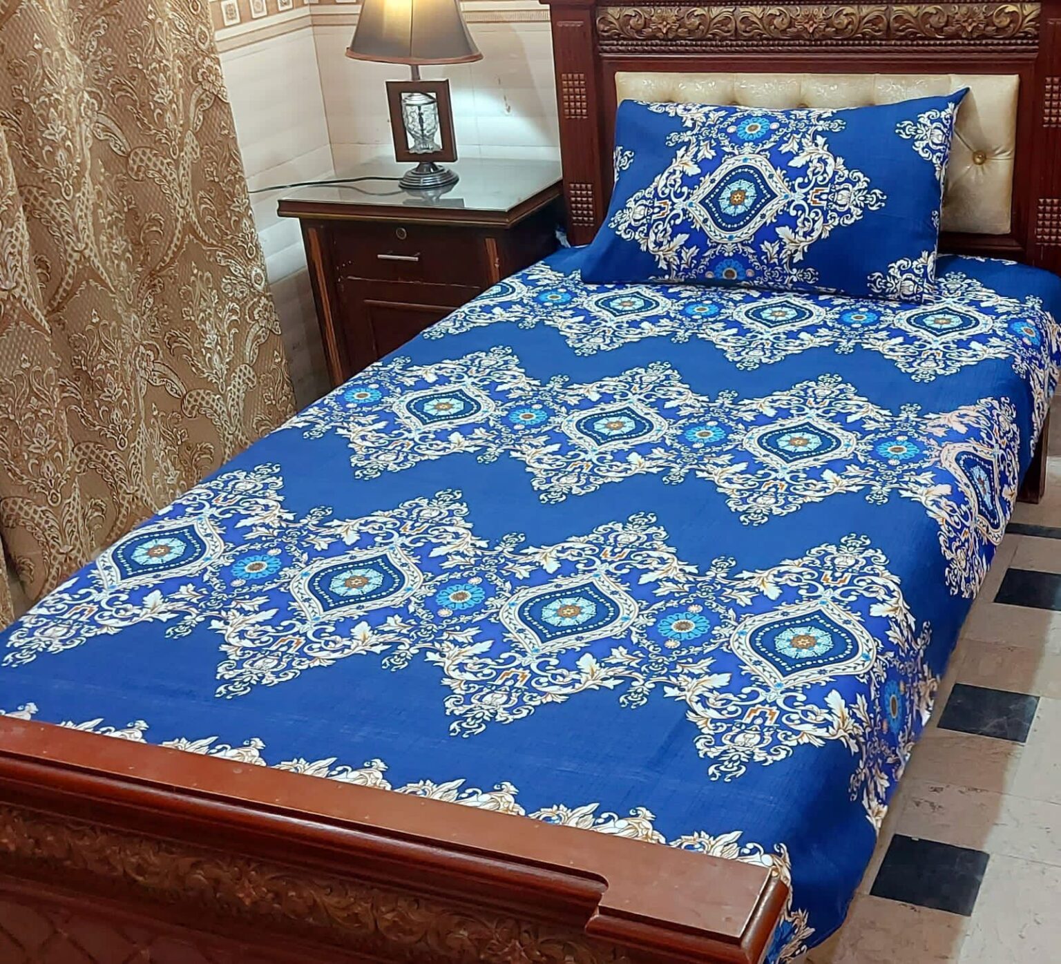 Bed Sheet Design Crystal Single 3D Style - Bs Online