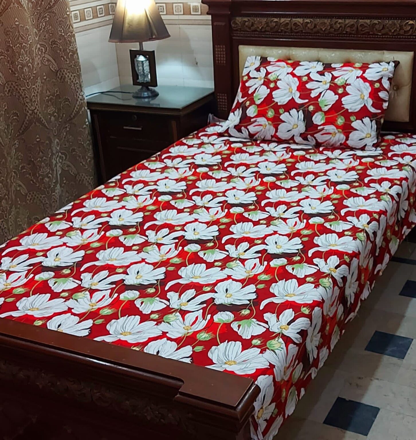 Bed Sheet Design Crystal Single 3D Style - Oye Ji