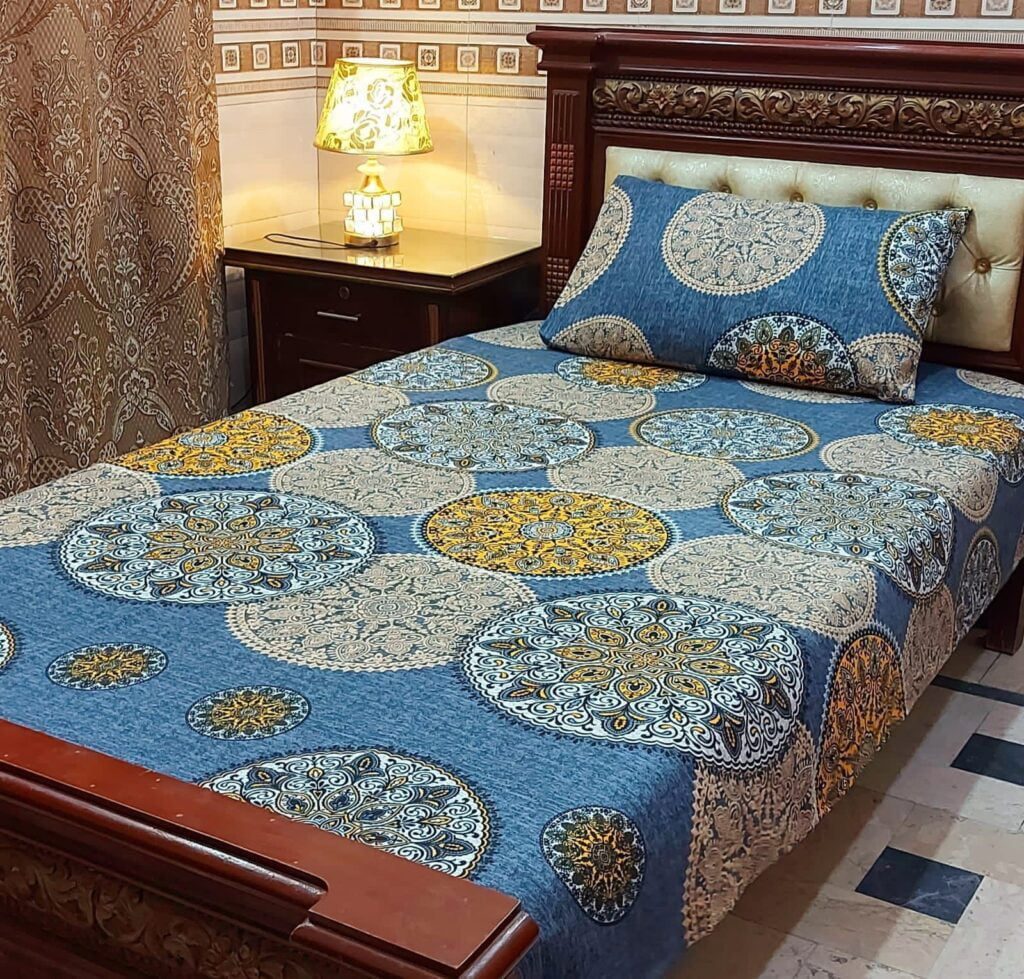 Bed Sheet Design Crystal Single 3D Style - Oye Ji