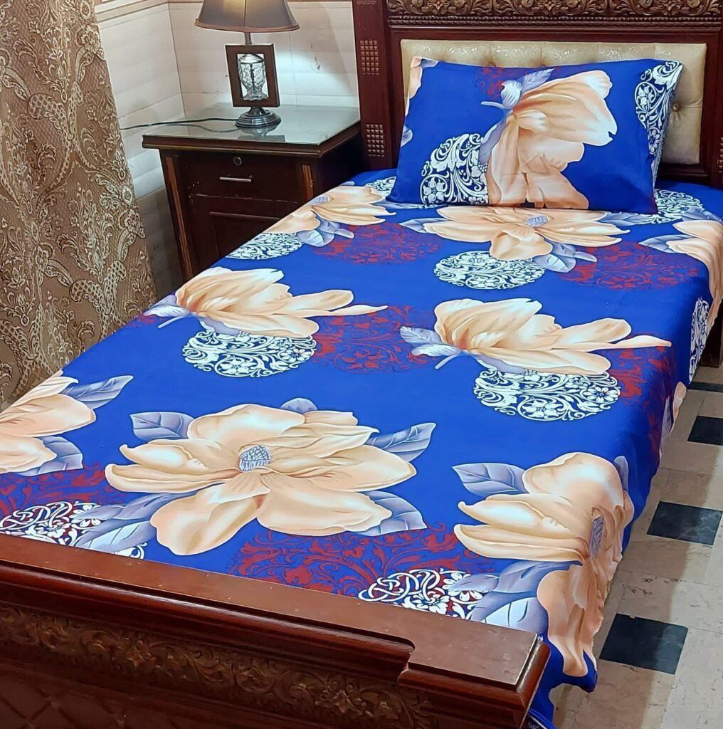 Bed Sheet Design Crystal Single 3D Style - Oye Ji