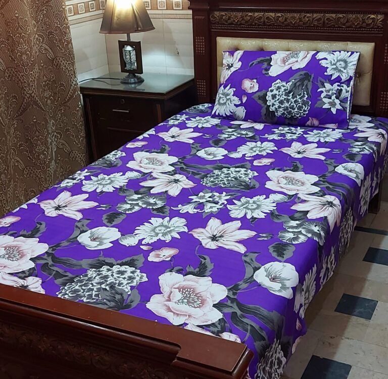 Bed Sheet Design Crystal Single 3D Style - Oye Ji