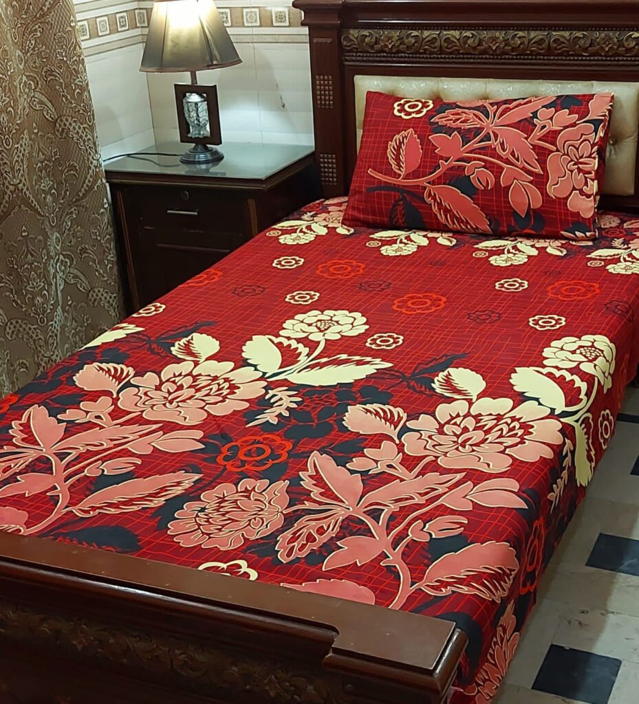 Bed Sheet Design Crystal Single 3D Style - Oye Ji