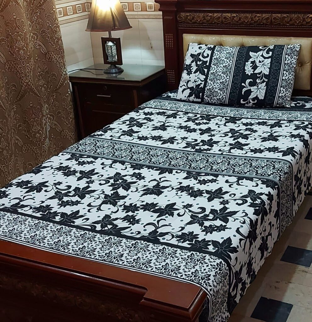 Bed Sheet Design Crystal Single 3D Style - Oye Ji