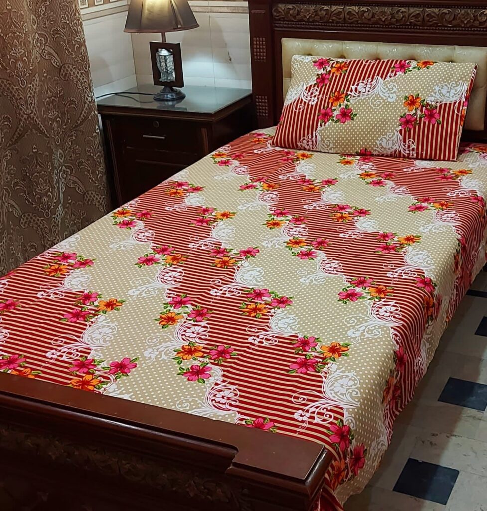 Bed Sheet Design Crystal Single 3D Style - Oye Ji