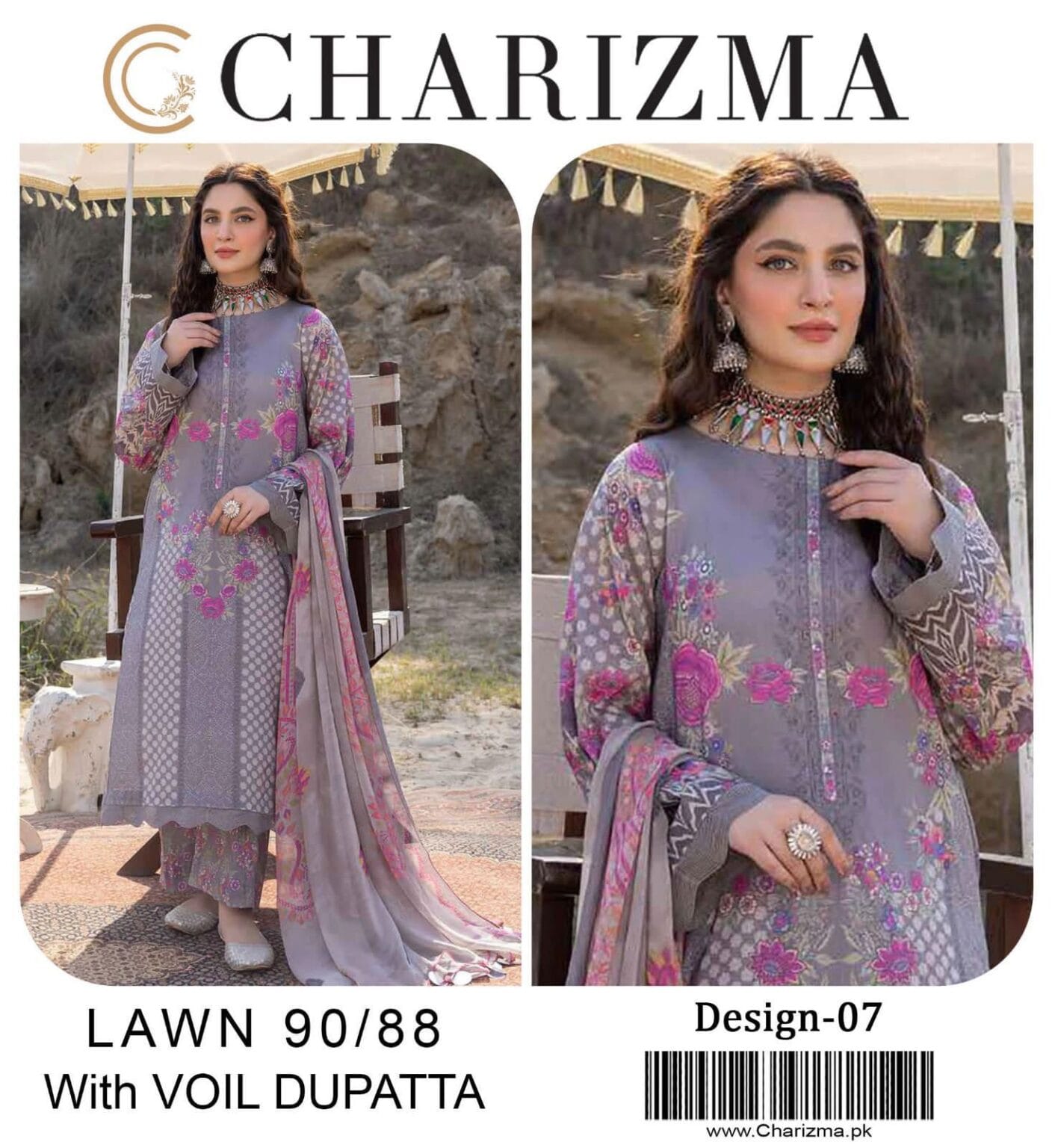 Charizma Lawn Summer Collection 2024 - Oye Ji