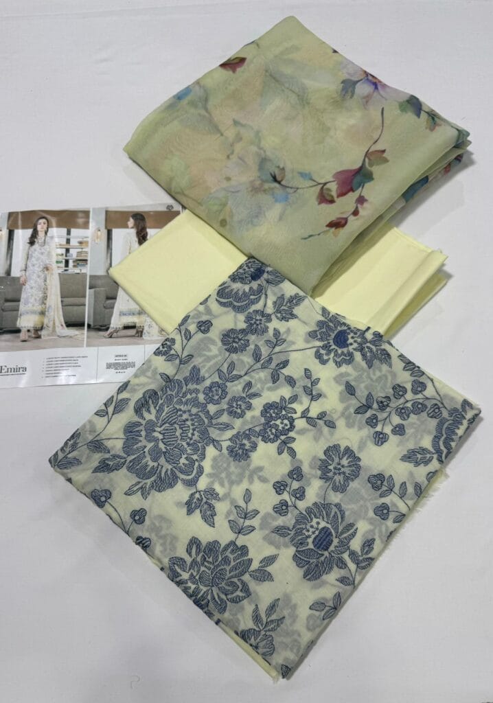 Gulljee Original 3pc Embroidery Collection 2024 - Oye Ji