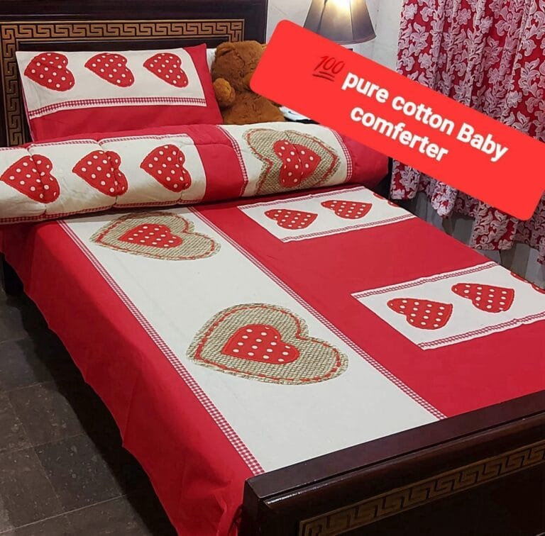 Baby Comforter Set 3 Pcs Single Pure Cotton - Oye Ji