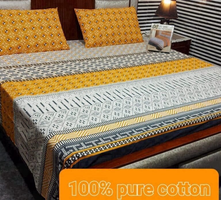 Pure Cotton Bed Sheets Design - OYe Ji