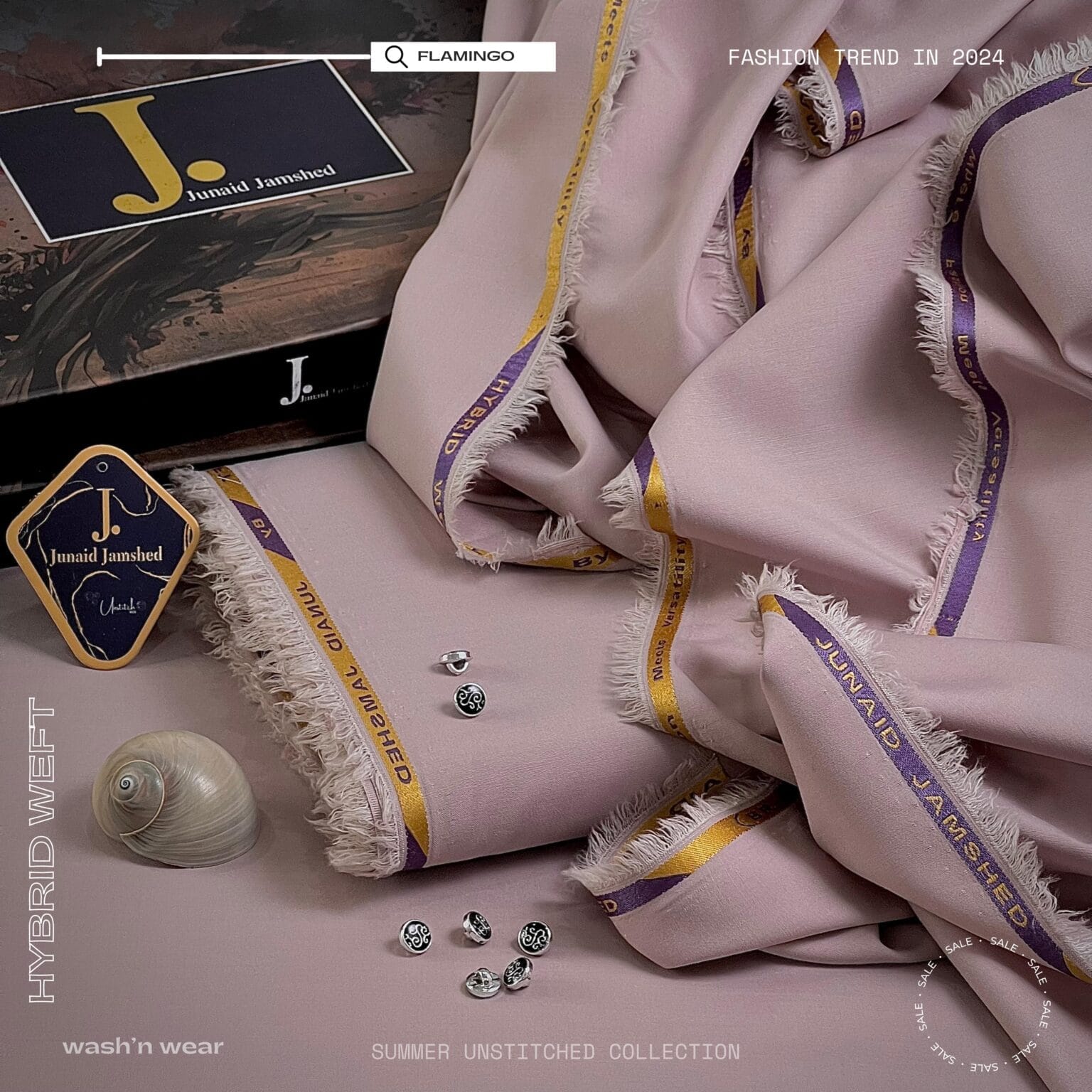 J. Sale Hybrid Weft Wash'n Wear Summer Season - Oye Ji