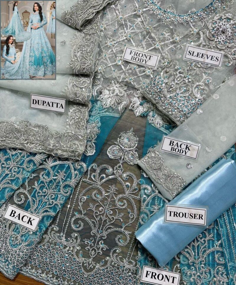 Frok Design Party Wear By Maria B 2024 - OYe Ji