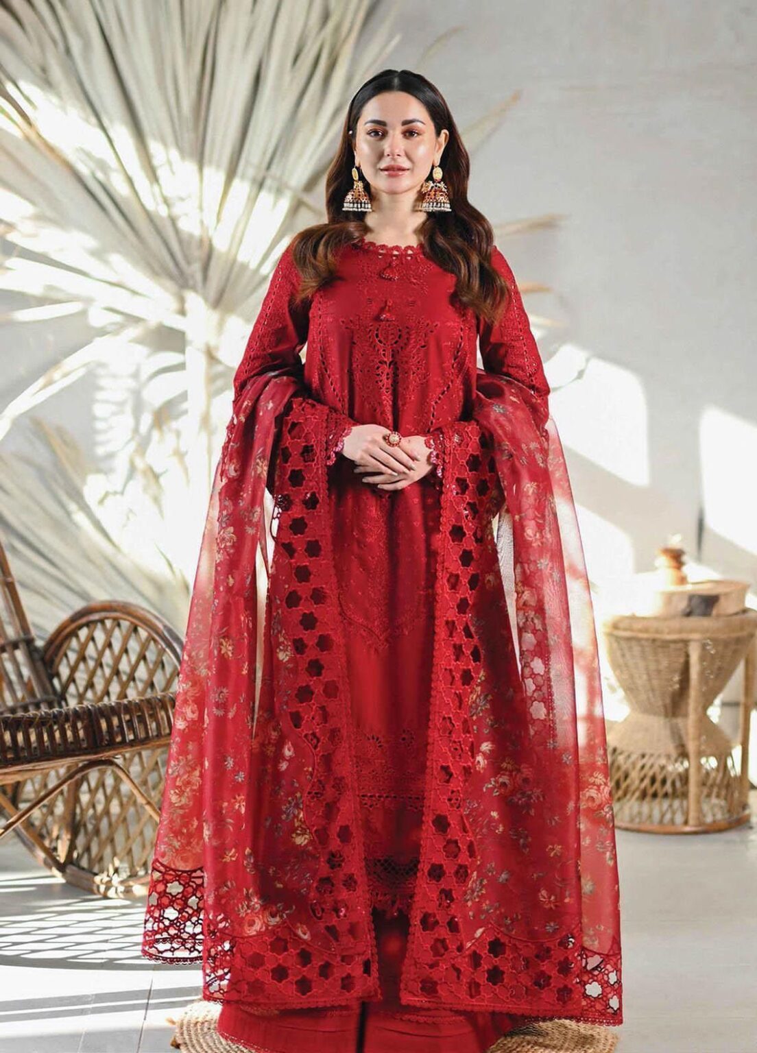 Eid Collection 2025 By Qalamkar Cotton & Organza